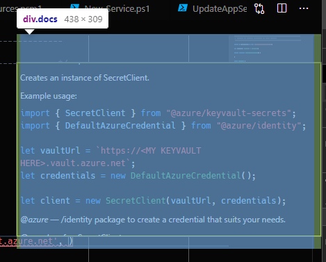 Param helper hover getting cut off at bottom · Issue #105422 · microsoft/vscode · GitHub