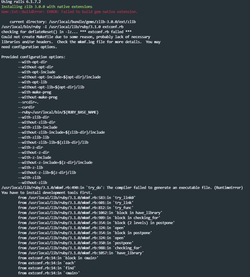 Running bundle install in Docker reported an error · Issue #85 ...