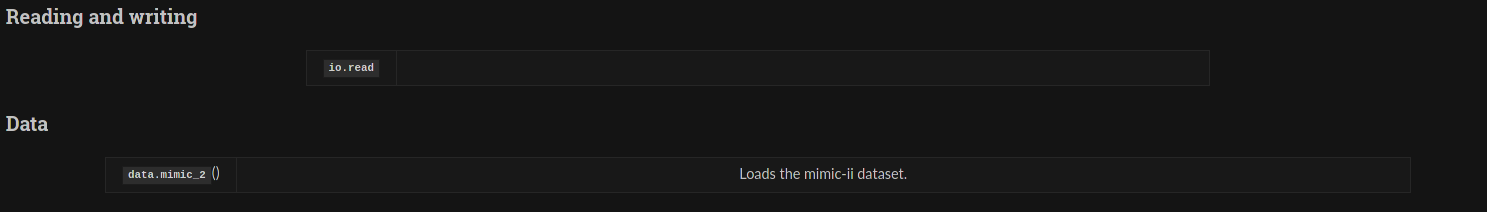 API tables not aligning vertically · Issue #63 · theislab/ehrapy · GitHub