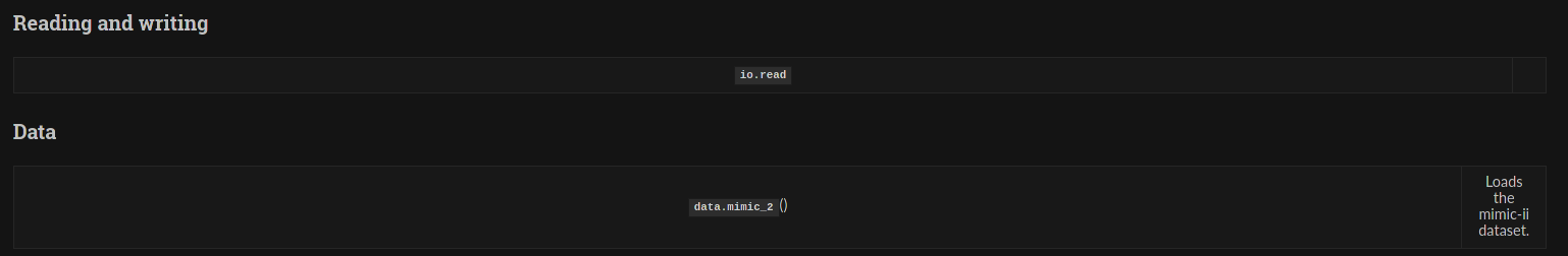 API tables not aligning vertically · Issue #63 · theislab/ehrapy · GitHub
