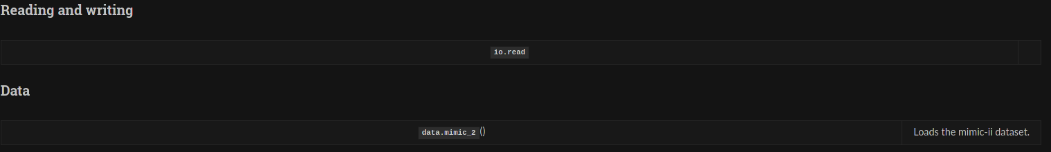 API tables not aligning vertically · Issue #63 · theislab/ehrapy · GitHub
