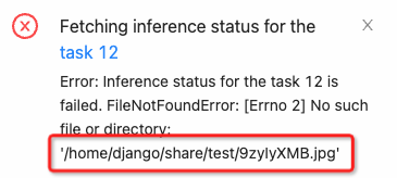 Automatic annotate dataset imported from connected file share error: [Errno 2] No such file or ...