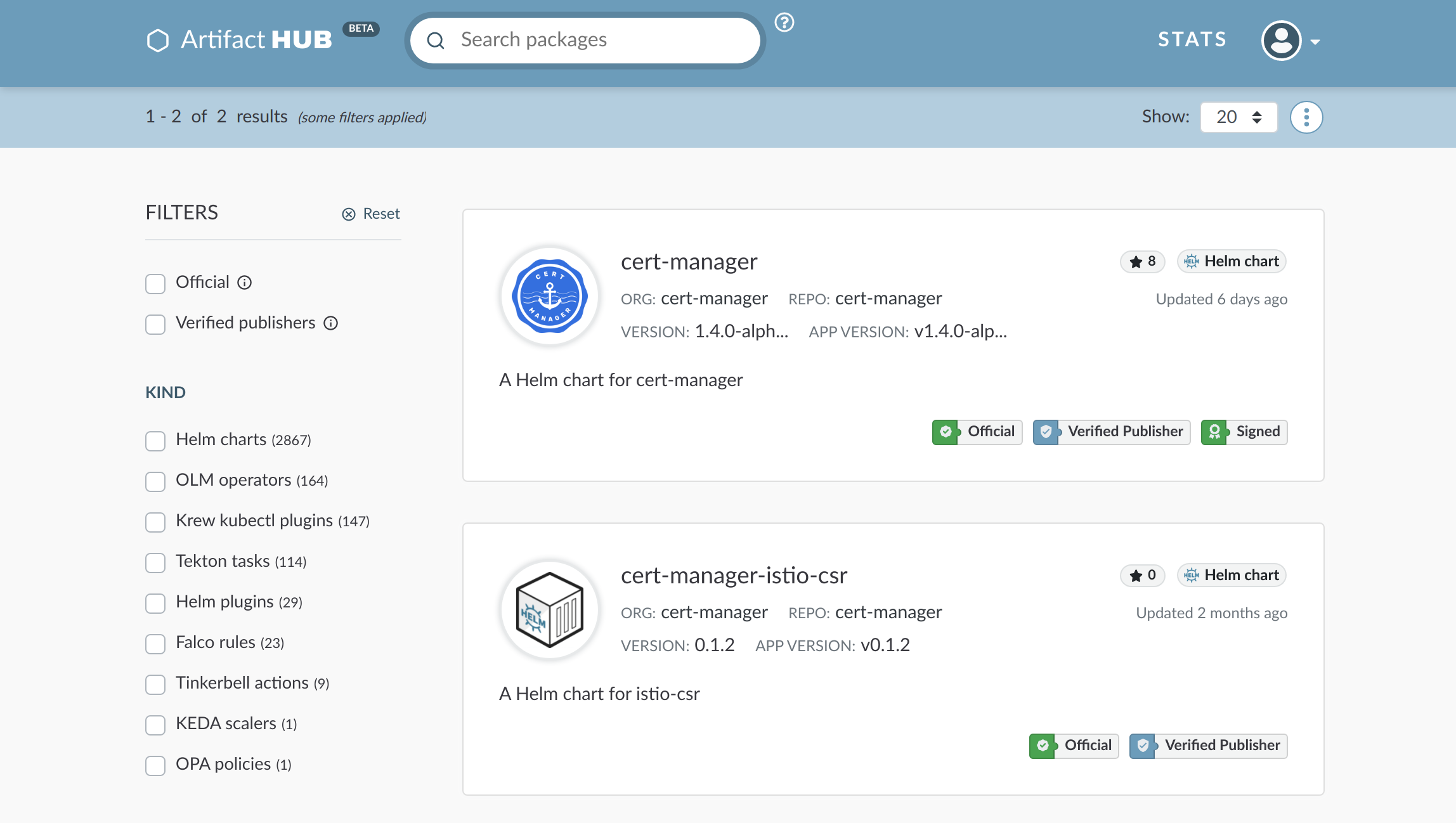 Create an Official and Verified cert-manager package on https ...