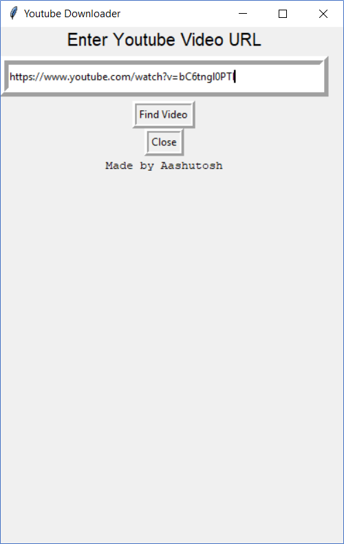GitHub - aashutosh0012/Youtube-Video-Downloader