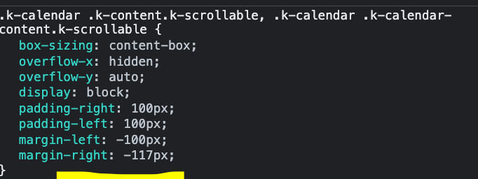 Calendar headers and body are misaligned · Issue #1427 · telerik/kendo-react · GitHub