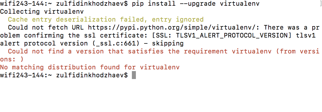 No Matching Distribution Found For Virtuanenv · Issue 4436 · Pypa Pip · Github