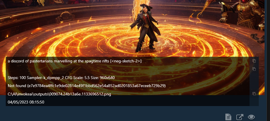 [BUG] error while scanning invokeai outdir . The requested operation requires an element of type ...