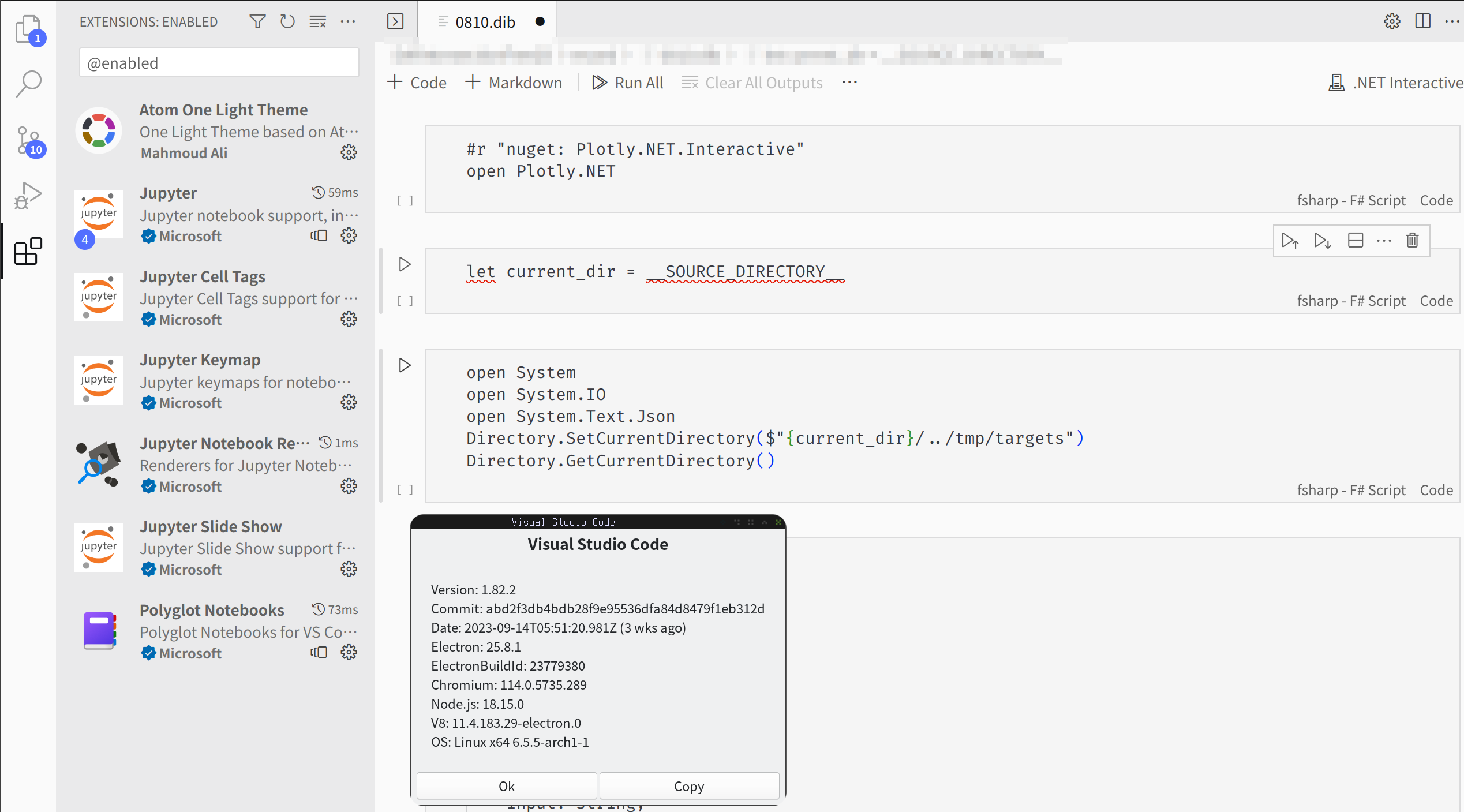 Missing syntax highlighting in Polyglot Notebook extension · Issue #2683 · dotnet/interactive ...