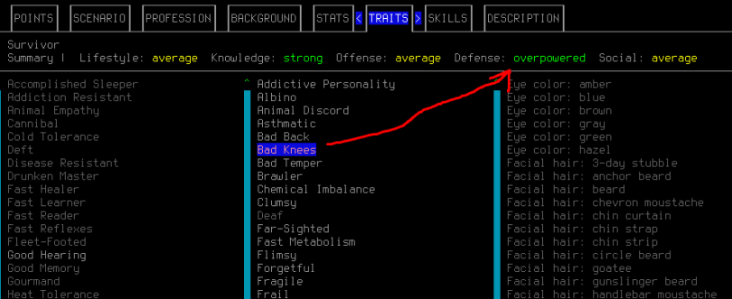Traits: Stiff knees and bad knees are considered more defensive than fleet footed. · Issue ...