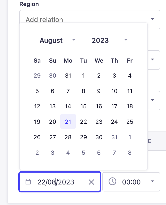 DateTime Field: Date value changes when clicking outside the field. · Issue #17778 · strapi ...
