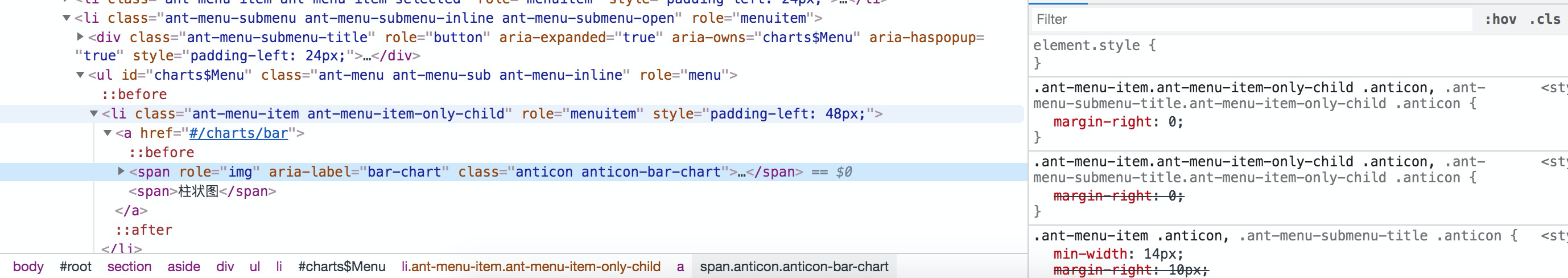 Menu.Item not show tag inline text with Icon · Issue #21649 · ant ...