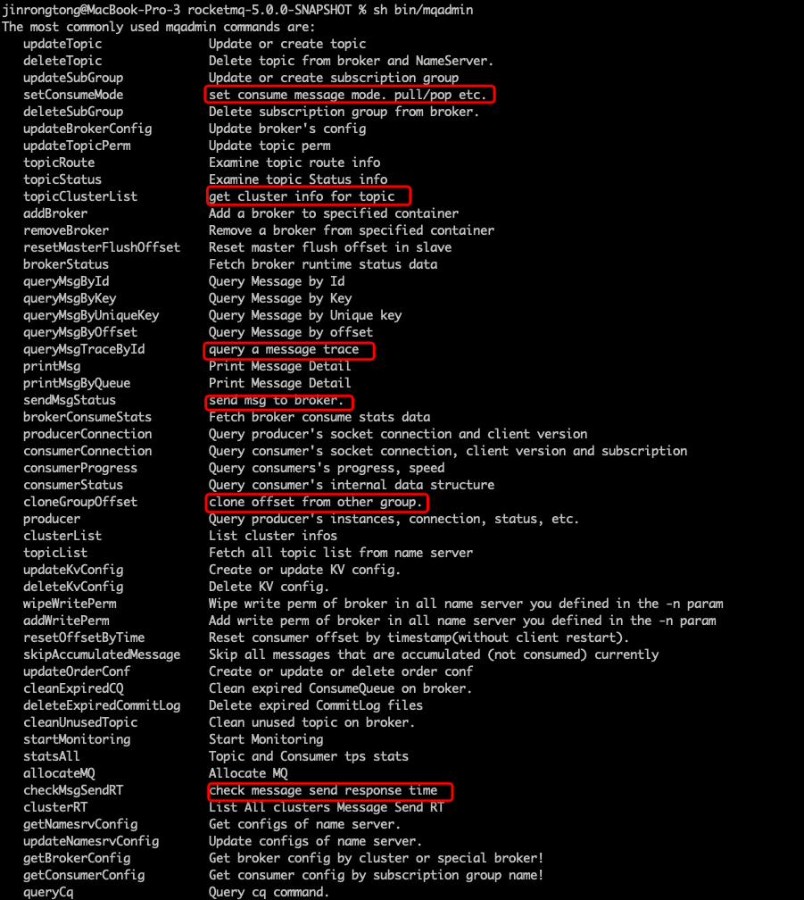 Make all admin command descriptions begin with capital letters · Issue #4911 · apache/rocketmq ...