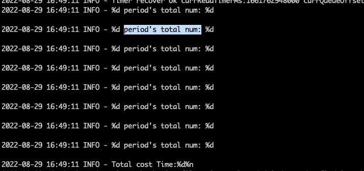 Fix wrong log output in TimerMessageStore · Issue #4921 · apache/rocketmq · GitHub