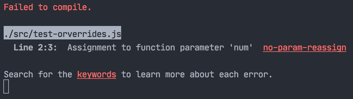 Extending The Eslint Overrides Config Dont Work · Issue 8592 · Facebookcreate React App