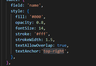 🤔 [QUESTION]请问区域图中label的textAnchor为何不起作用 · Issue #210 · antvis/L7Plot · GitHub
