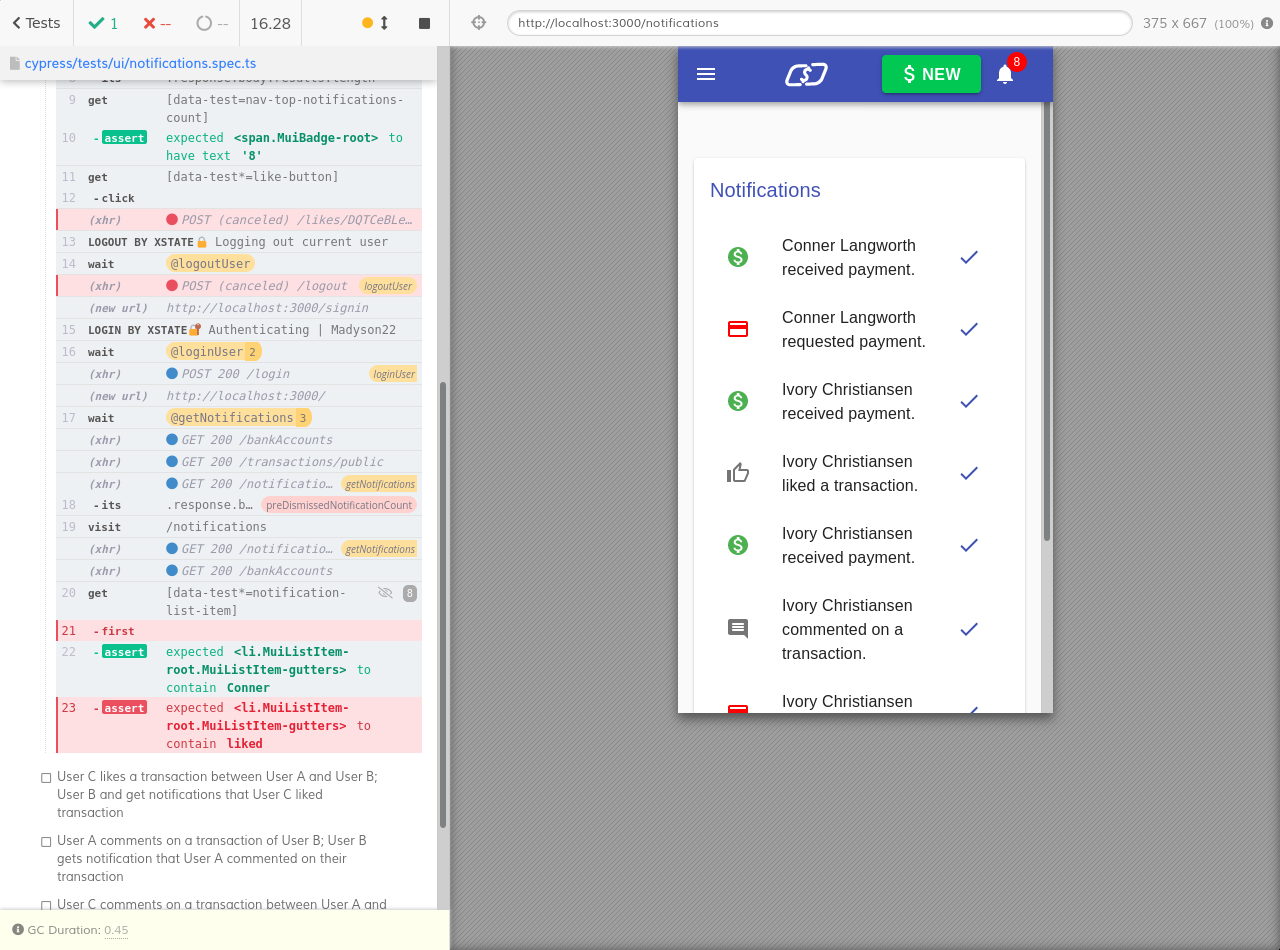 Flaky Notifications Test For Like In Firefox Mobile Viewport · Issue 403 · Cypress Iocypress