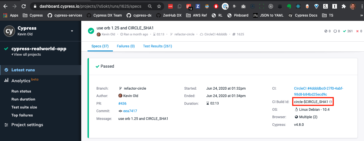 ci-build-id does not receive/evaluate CIRCLE_SHA1 value · Issue #300 · cypress-io/circleci-orb ...