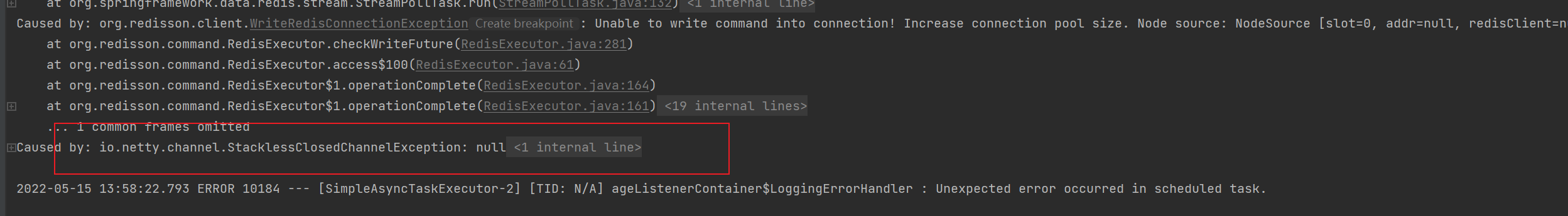 Bug 每隔一段时间出现的 redis 空指针错误 · Issue #74 · YunaiV/ruoyi-vue-pro · GitHub