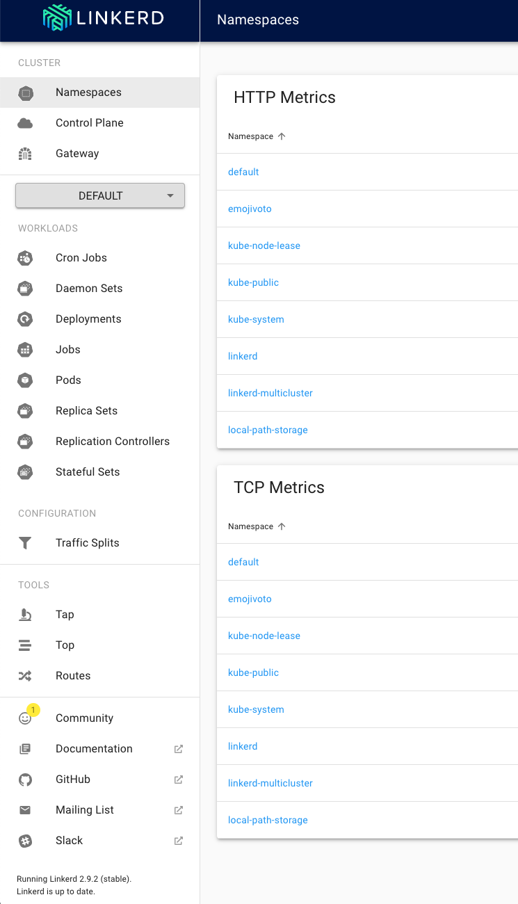 Linkerd dashboard does not load in versions of Chrome 88+ · Issue #5612 · linkerd/linkerd2 · GitHub