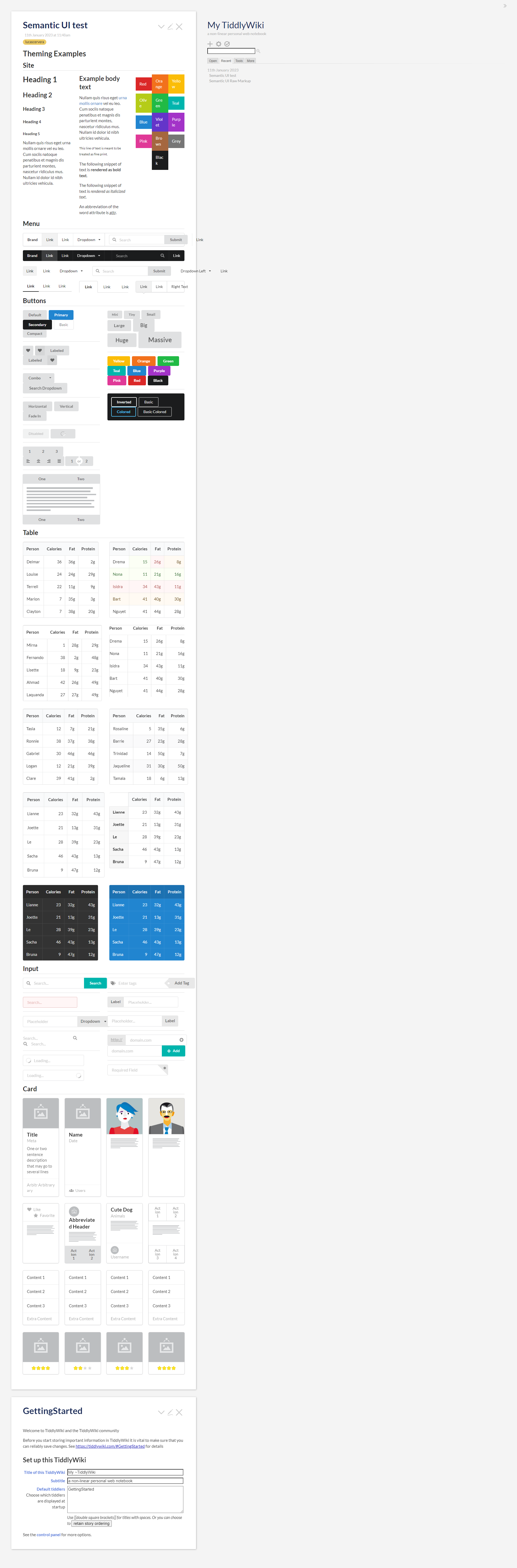 GitHub - lucascervera/tiddlywiki-semantic-ui