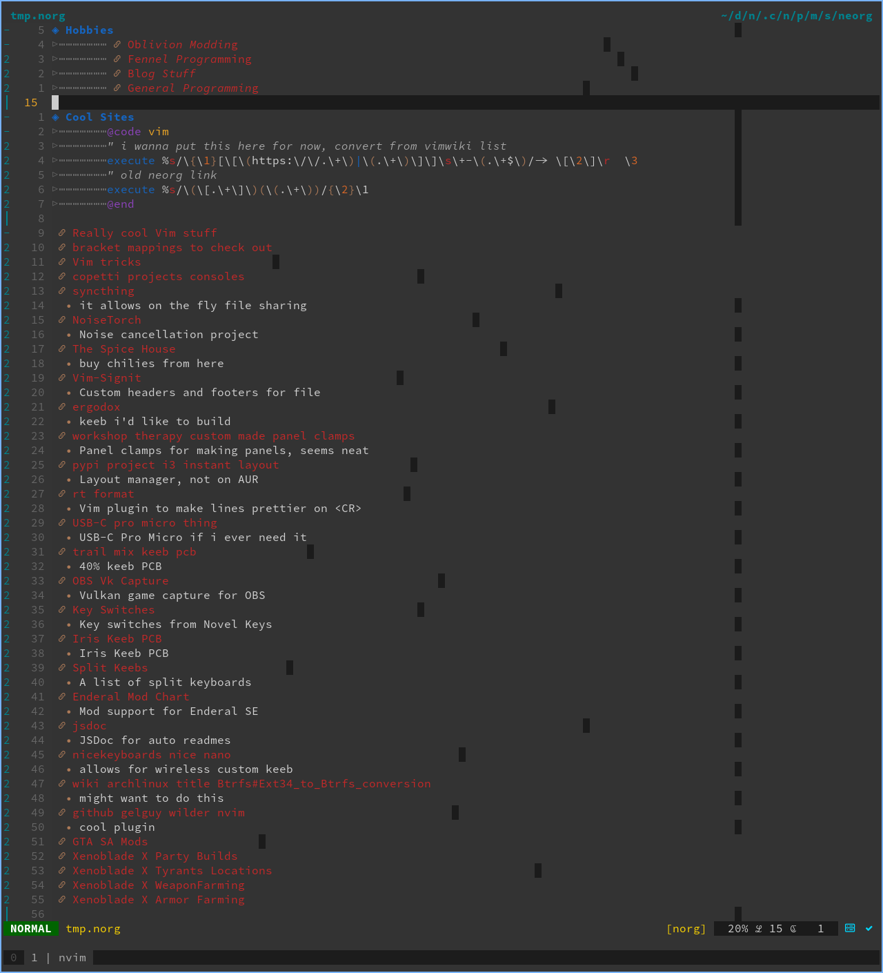 Link concealing breaks · Issue #238 · nvim-neorg/neorg · GitHub