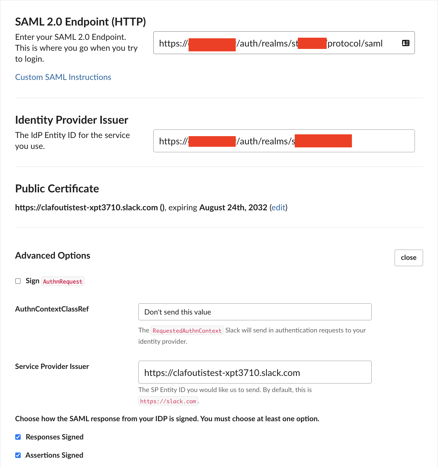 Implement Keycloak SAML Authentication With Slack · keycloak keycloak · Discussion #13971 · GitHub