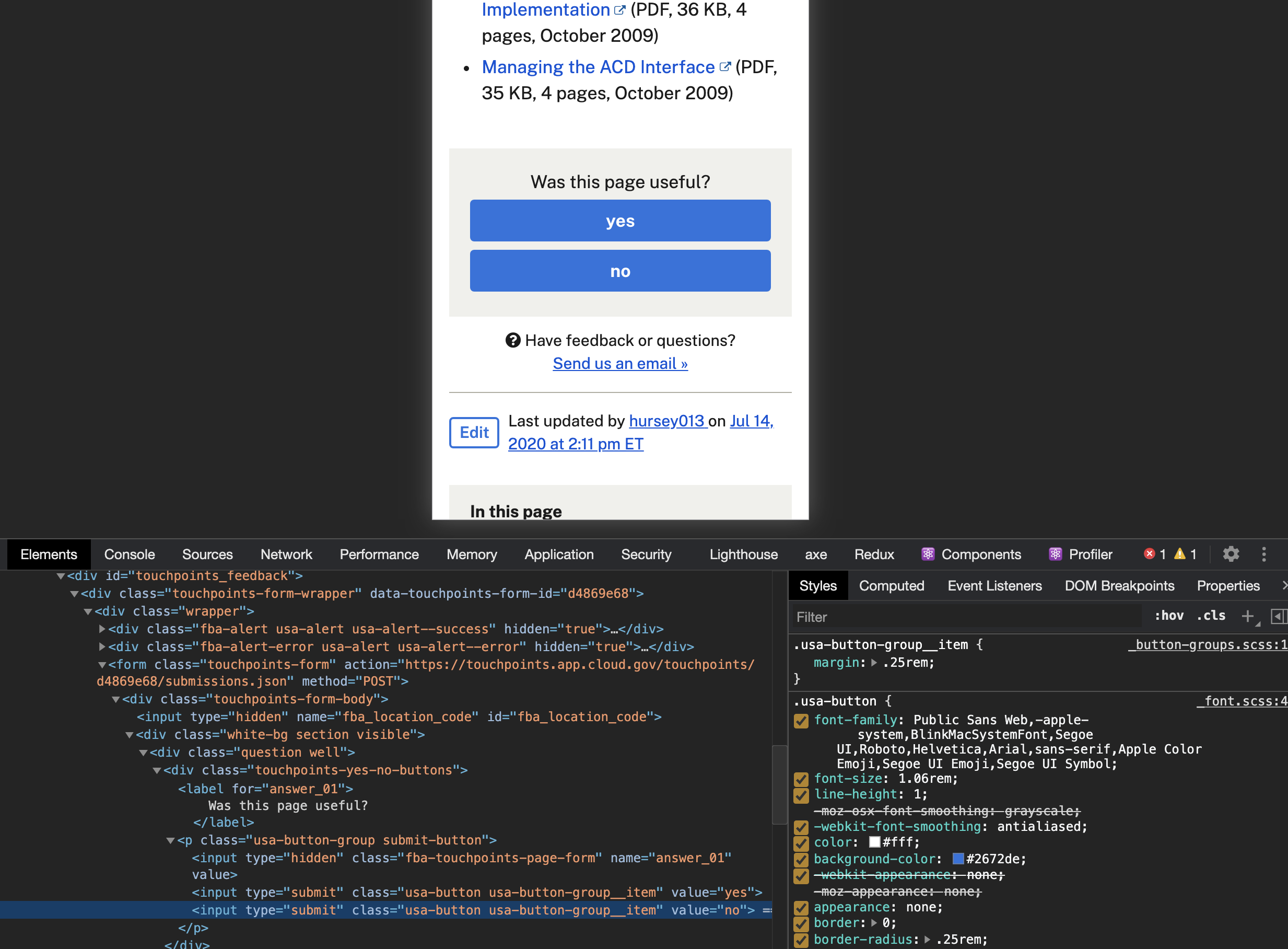 Bug: mobile styles of touchpoints buttons · Issue #3463 · GSA/digitalgov.gov · GitHub