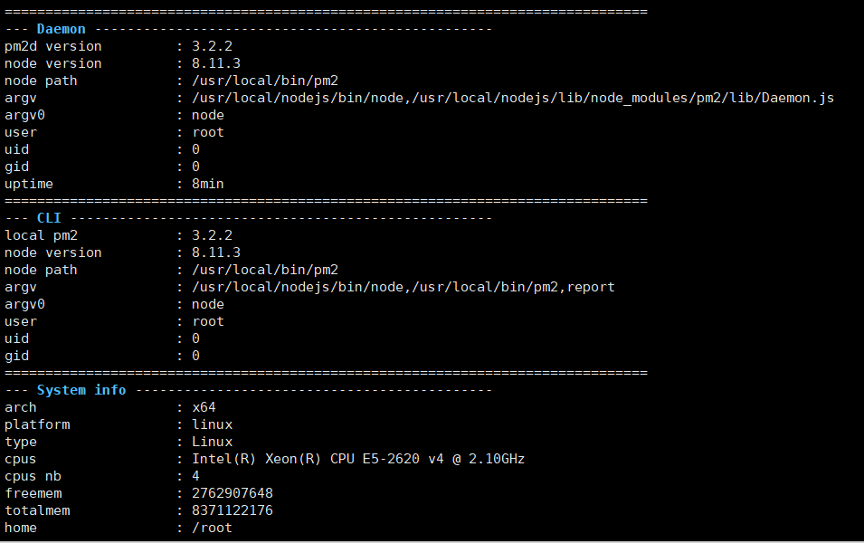 Pm2 Warn Expect Uid To Be A Typeof Object Number But Now Is Object String · Issue 9442