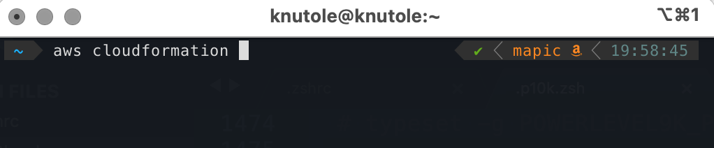 AWS command colors not showing, not supported? · Issue #1278 · romkatv/powerlevel10k · GitHub