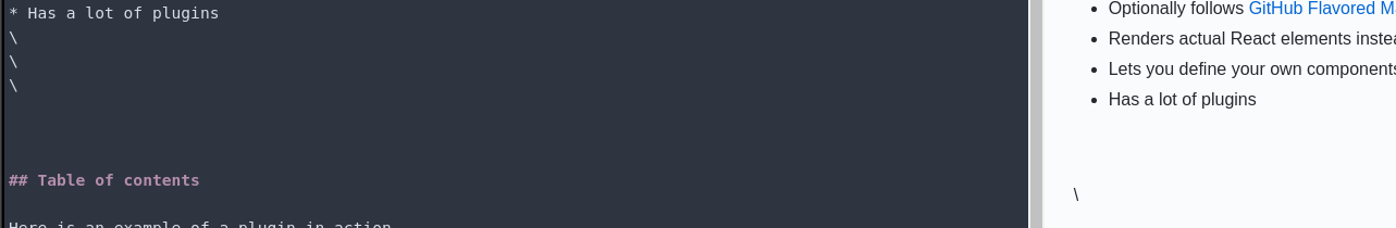 Allow multiple new lines in markdown · Issue #278 · remarkjs/react-markdown · GitHub