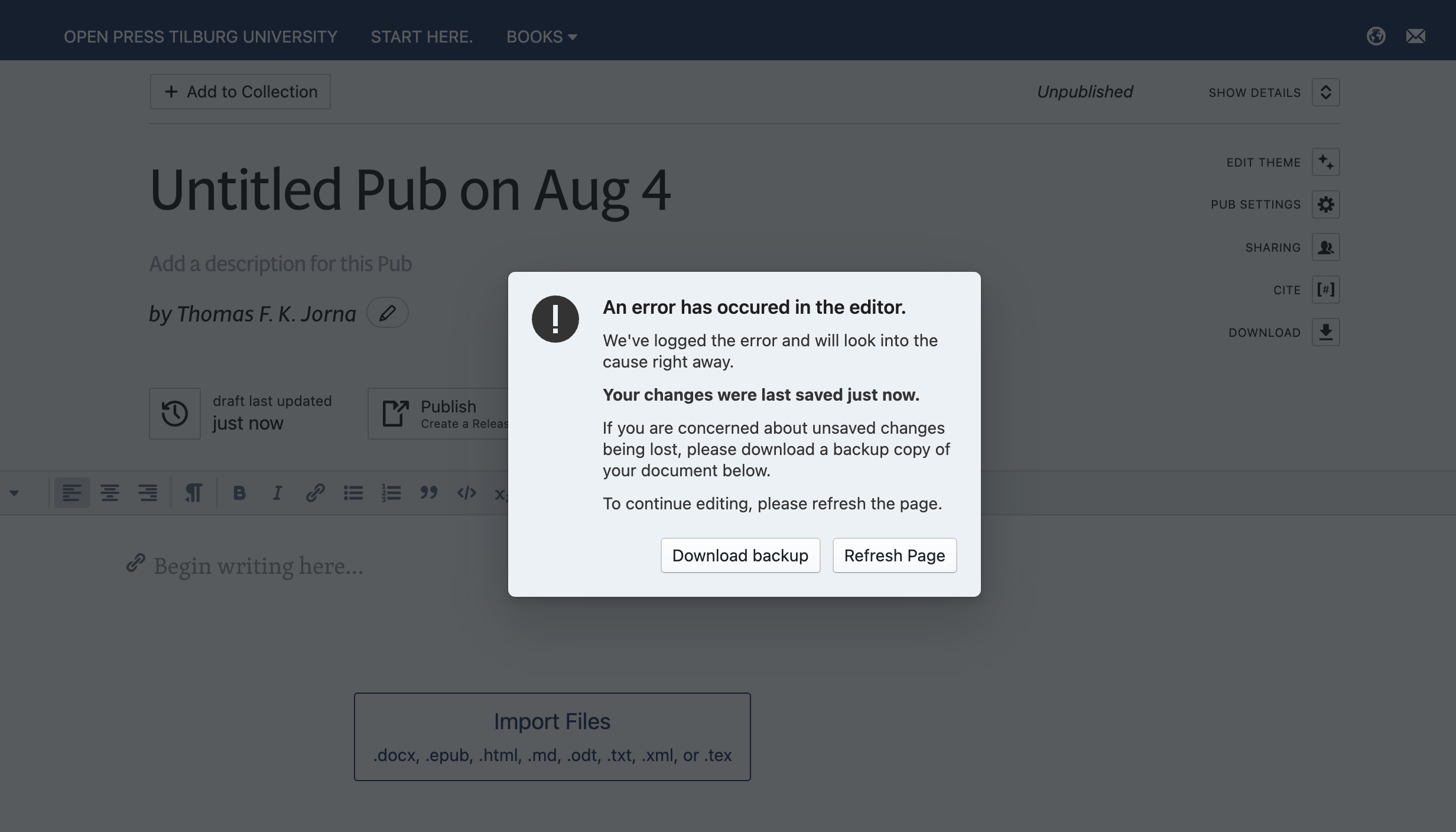 LaTeX import breaks with empty/undefined content in quote/quotation environment · Issue #2166 ...