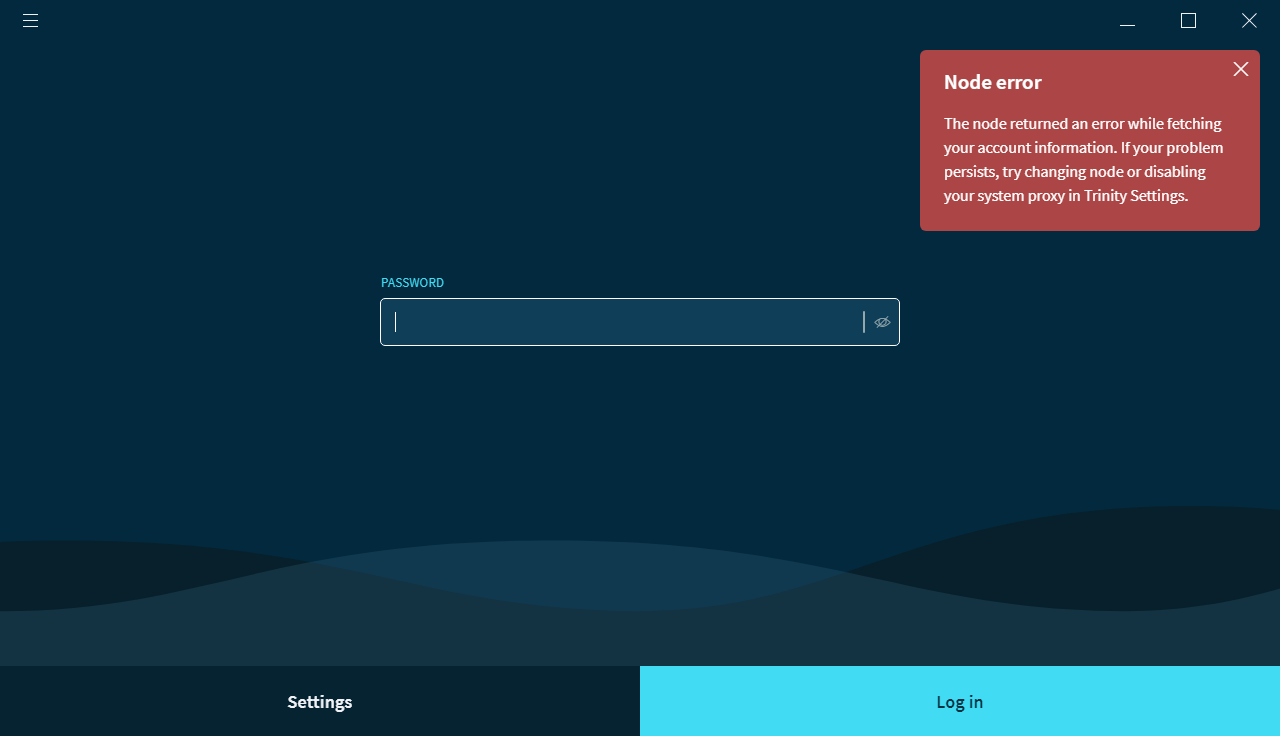 opening settings circumvents password field if loading first seed fails · Issue #1682 ...