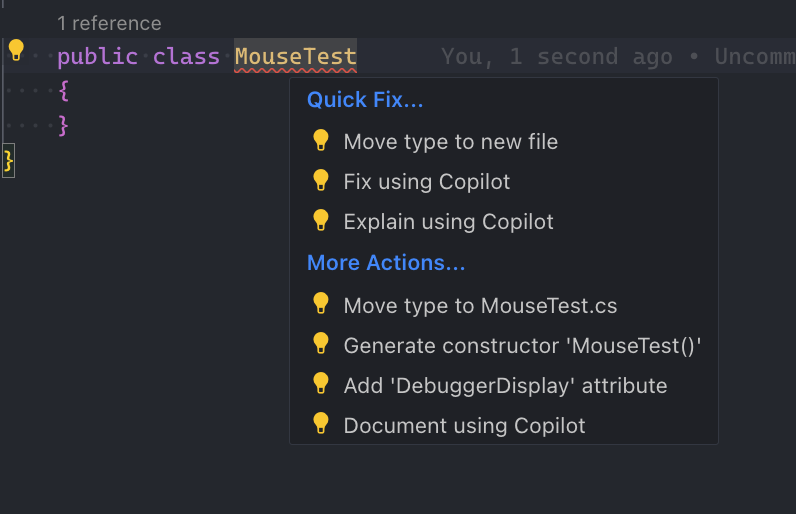 "Move type to new file" won't honor the current directory · Issue #423 ...