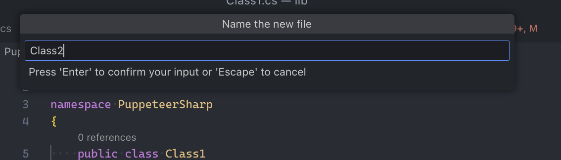 New file should infer the namespace from the location · Issue #425 · microsoft/vscode ...