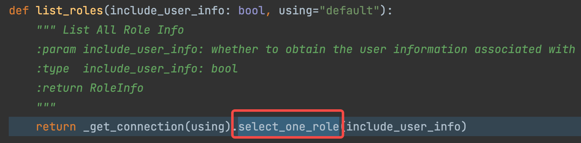 Bug The `listroles` Function In The `utilitypy` File Is Implemented Wrongly · Issue 1104