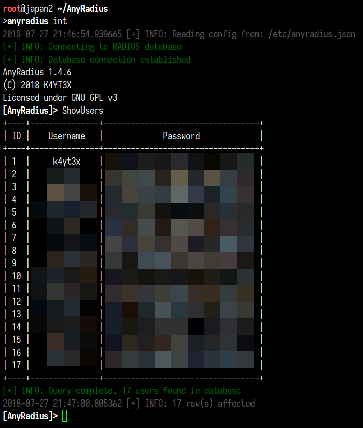 GitHub - k4yt3x/anyradius: Freeradius MySQL Account Controller