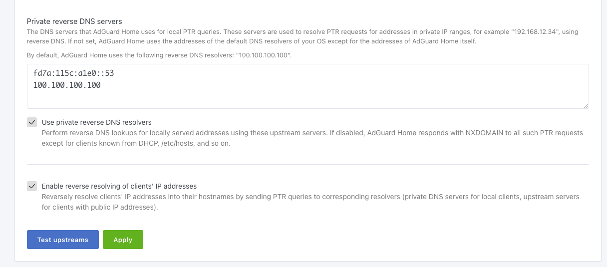 rDNS does not work for IPv4 · Issue #5882 · AdguardTeam/AdGuardHome · GitHub