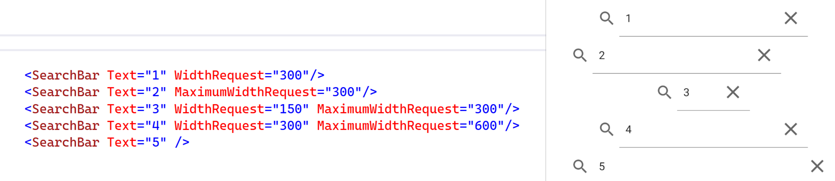 SearchBar centering inconsistency on Android with MaximumWidthRequest · Issue #13835 · dotnet ...