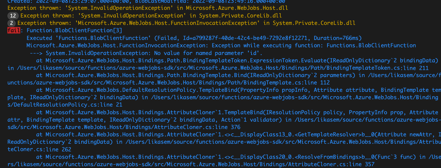 Investigate Passing A Parameter Through A Binding · Issue 1080 · Azure Azure Functions Dotnet
