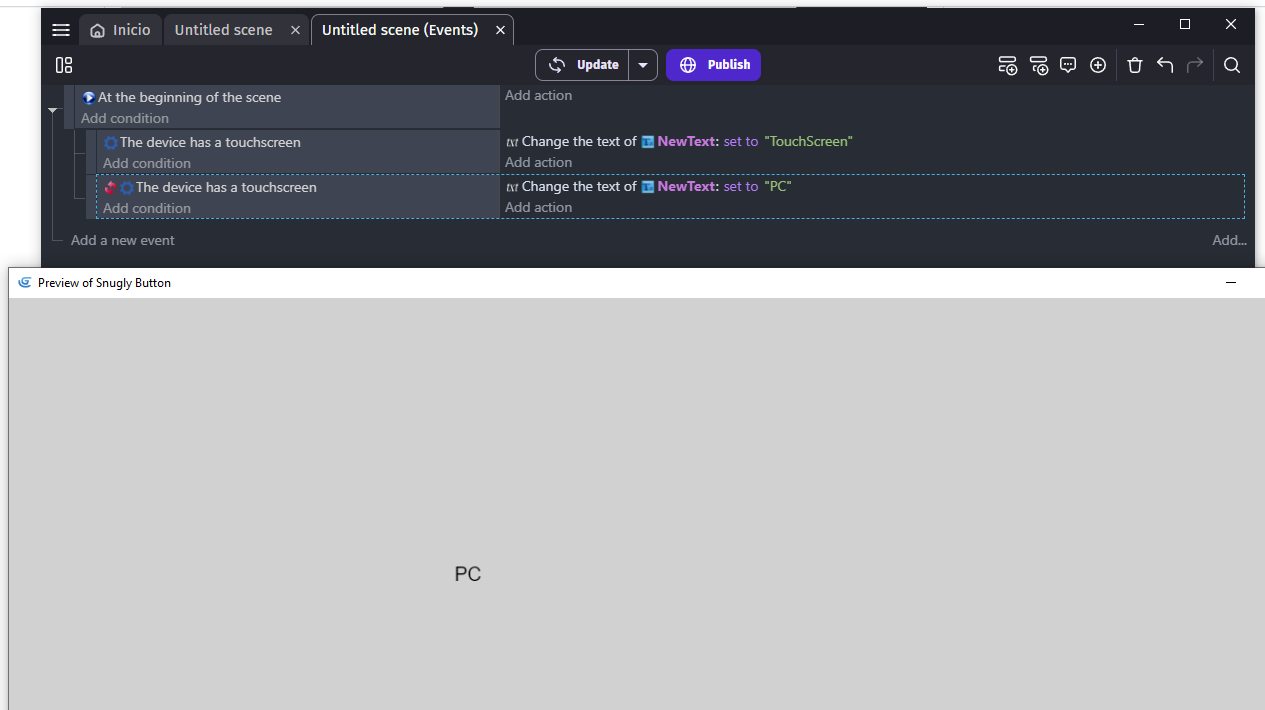Event “the device has a touchscreen” on a regular PC · Issue #4856 · 4ian/GDevelop · GitHub