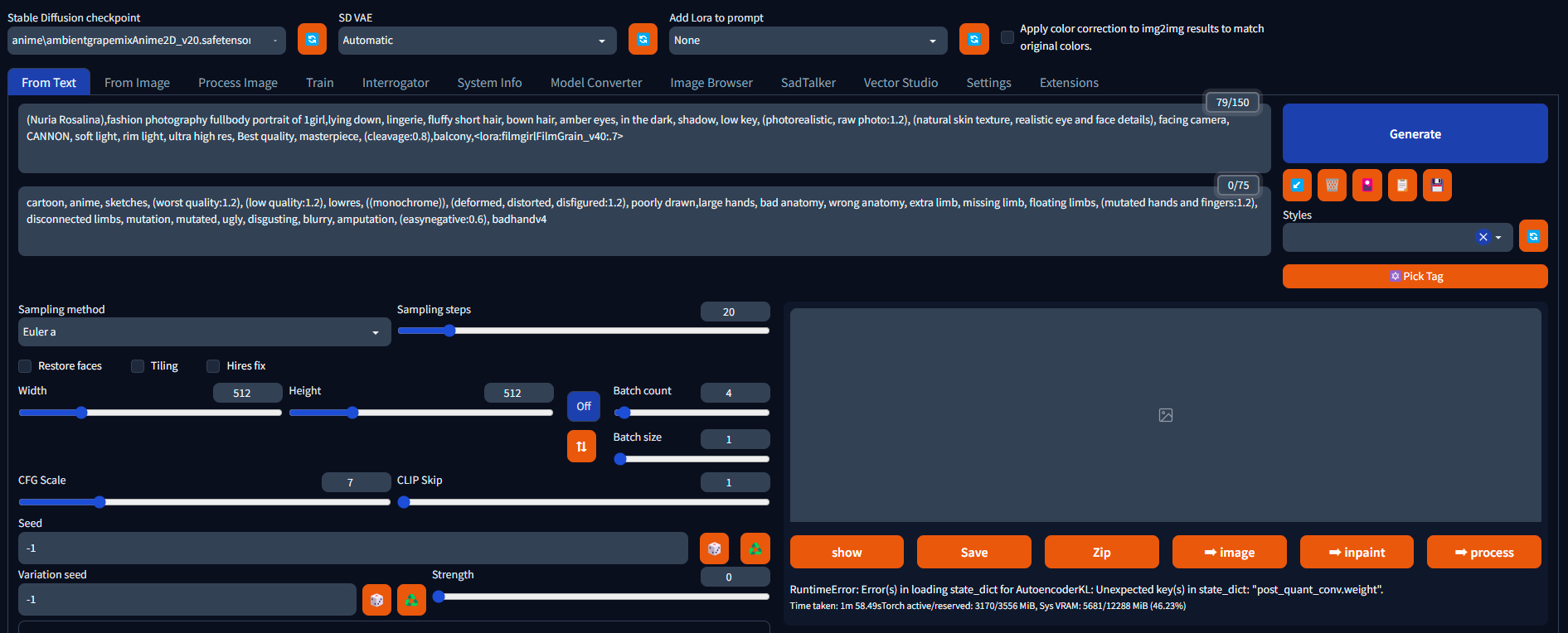 [issue] Switching Checkpoints Results In Mismatch Torch Cuda