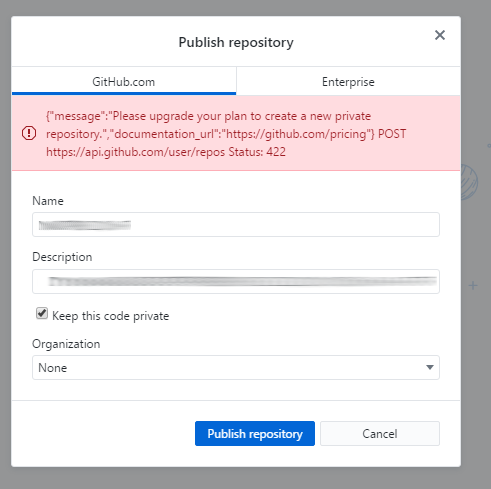 Private Repo Error Message · Issue #2036 · desktop/desktop · GitHub