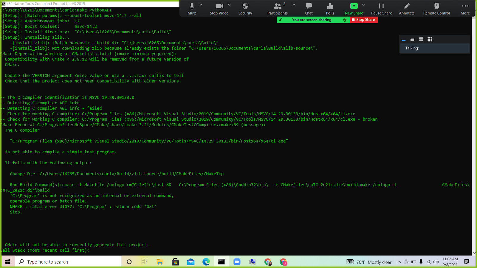 Cprogram Not Recognized As Command In Compiling Server Or Pythonapi · Issue 4628 · Carla