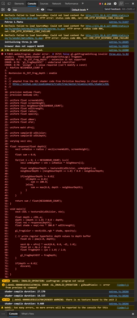 Point cloud not displaying (affects Chrome and Edge Dev) · Issue #873 · OpenDroneMap/WebODM · GitHub
