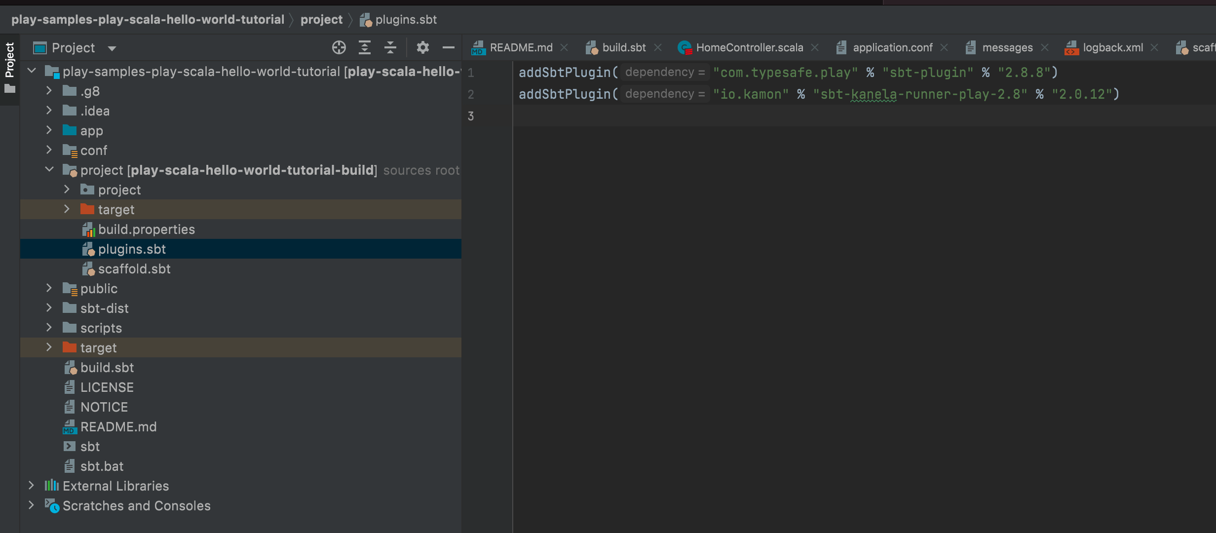 Error java.lang.ClassNotFoundException: kamon.log.LogbackFilter for ...