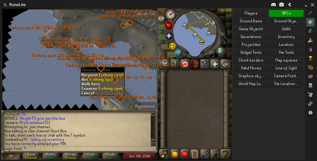 Missing fishing spots on Jatizo · Issue #3687 · runelite/runelite · GitHub