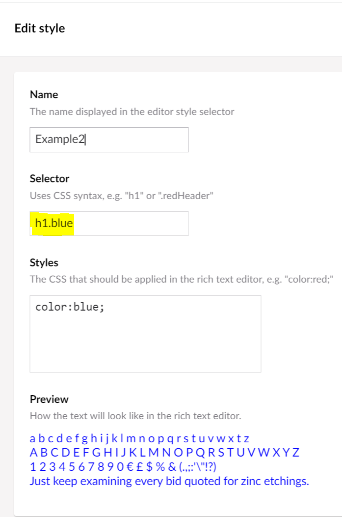 Bug when using multiple styles for the same selector in RTE · Issue ...