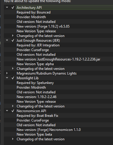 [8.0-develop]: Dependency check doesn't work between CurseForge and Modrinth · Issue #1745 ...