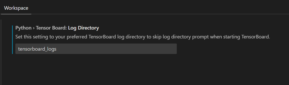 Allow setting tensorboard location as a workspace-specific setting? · Issue #8225 · microsoft ...
