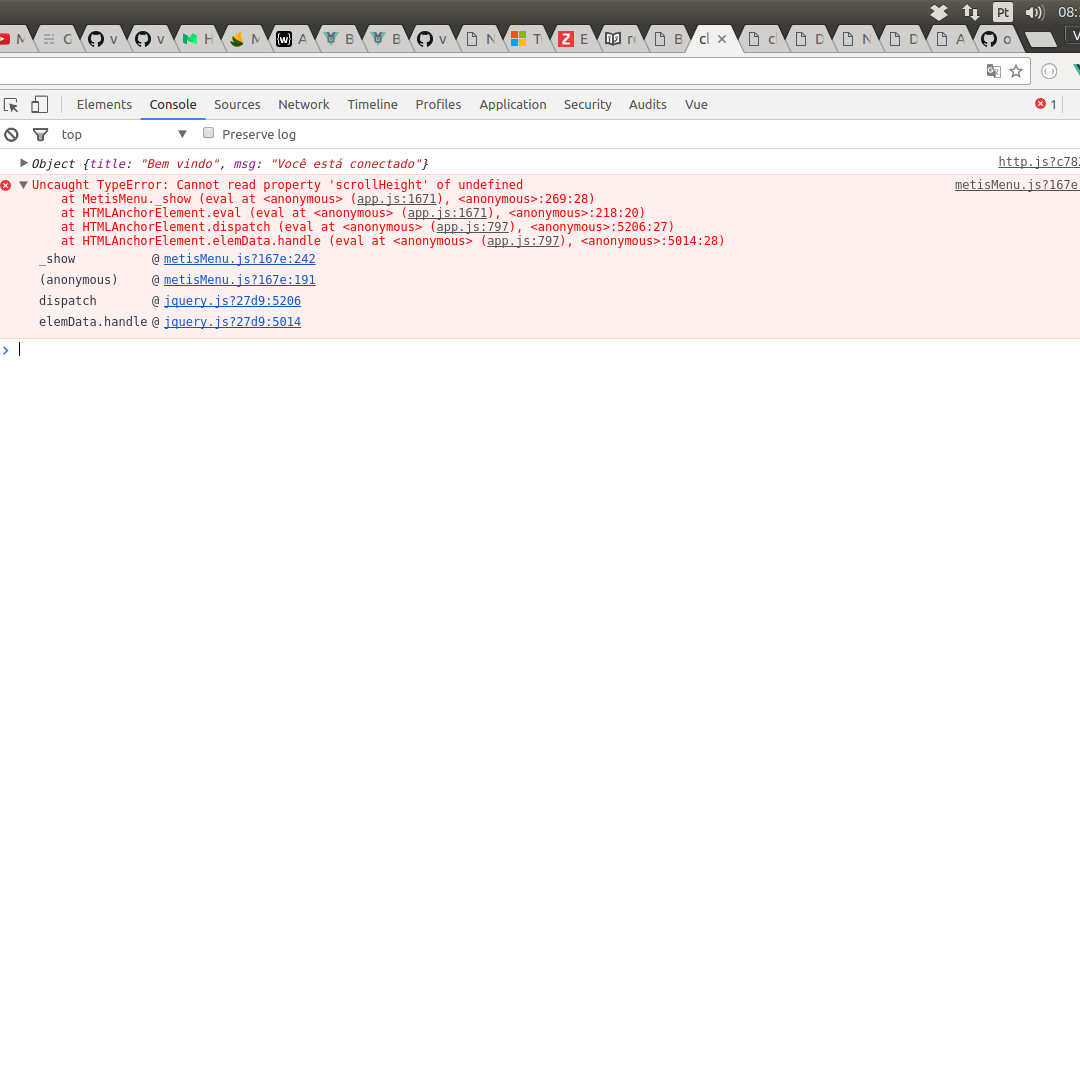 MetisMenu._show cannot read property 'scrollHeight' of undefined · Issue #144 · onokumus ...